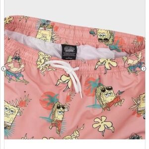 SpongeBob Squarepants | Swim | Mens Spongebob Elastic Waist Swim Shorts ...